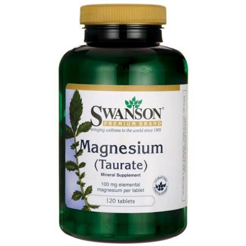 Swanson Taurynian Magnezu (Magnesium Taurate) 100mg - (120 tab ...